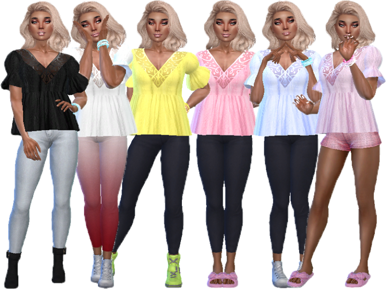 Flutter Top - The Sims 4 Catalog