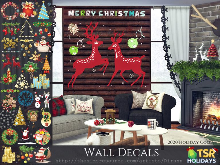 Holiday Wonderland – Wall Decals - The Sims 4 Catalog