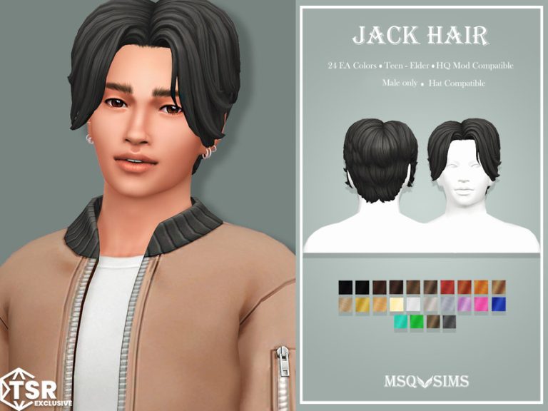 Jack Hair - The Sims 4 Catalog