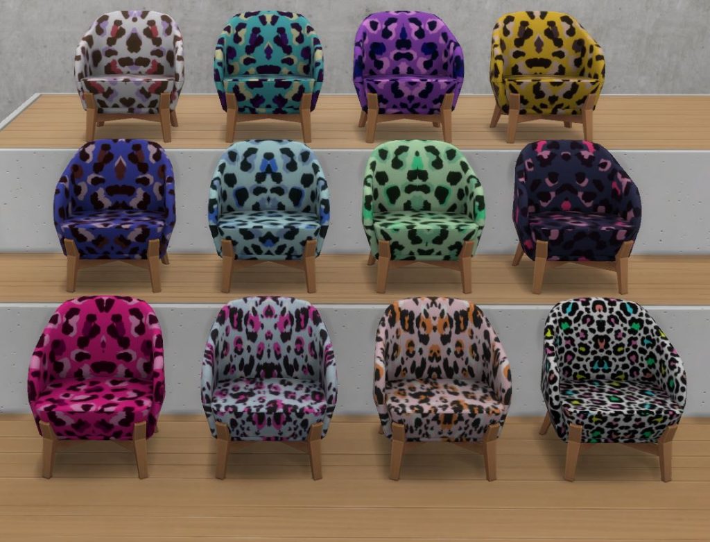 Leopard Seating Set - The Sims 4 Catalog