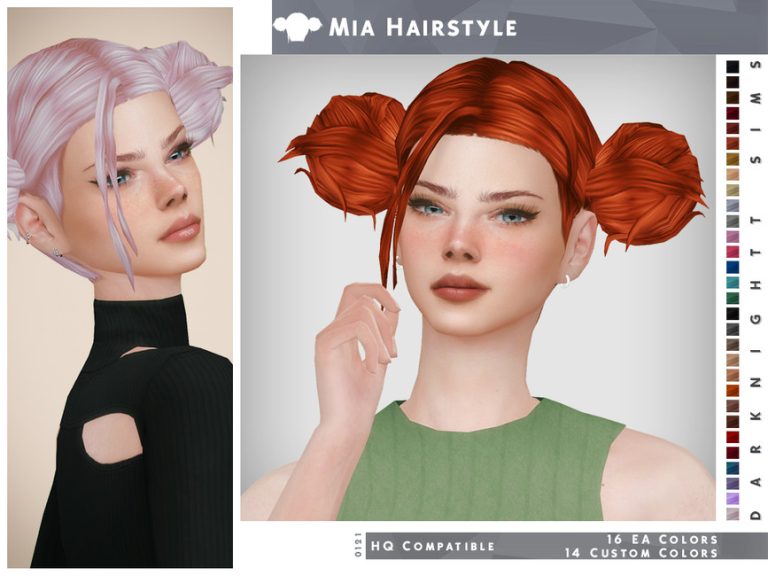 Mia Hairstyle - The Sims 4 Catalog