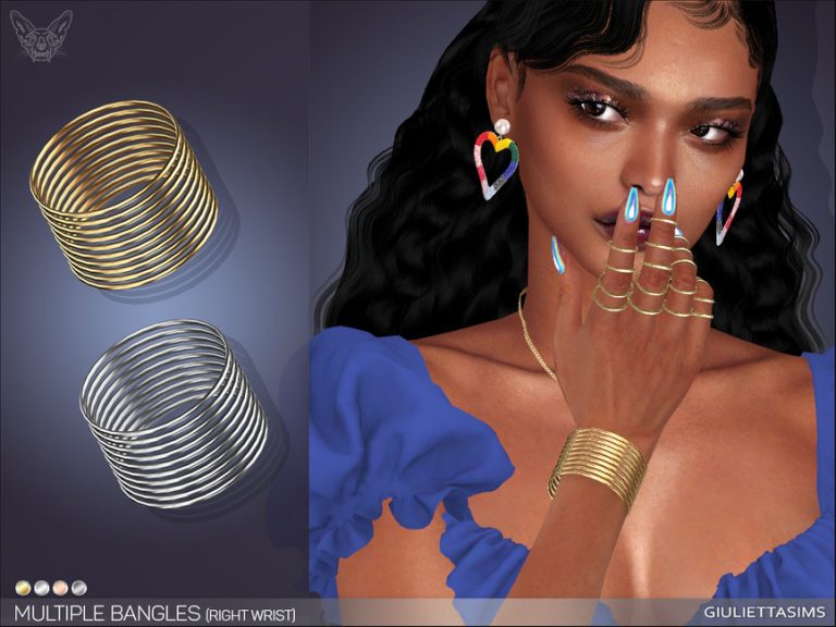 Multiple Bangles Right Wrist - The Sims 4 Catalog