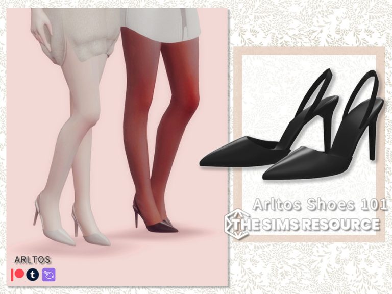 Pointed toe heels / 101 - The Sims 4 Catalog