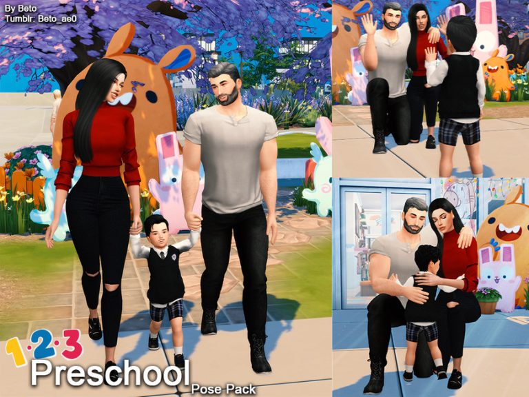 Preschool (Pose Pack) - The Sims 4 Catalog