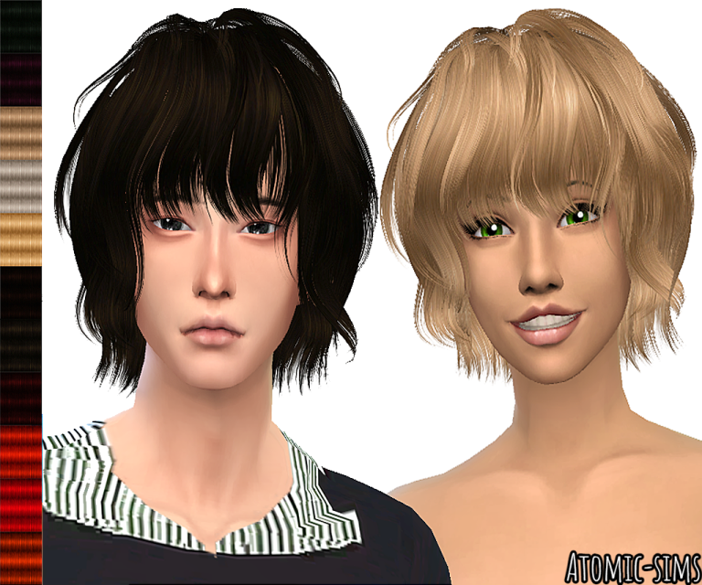 Peggyzone hair 4928 (Juice111) retexture - The Sims 4 Catalog