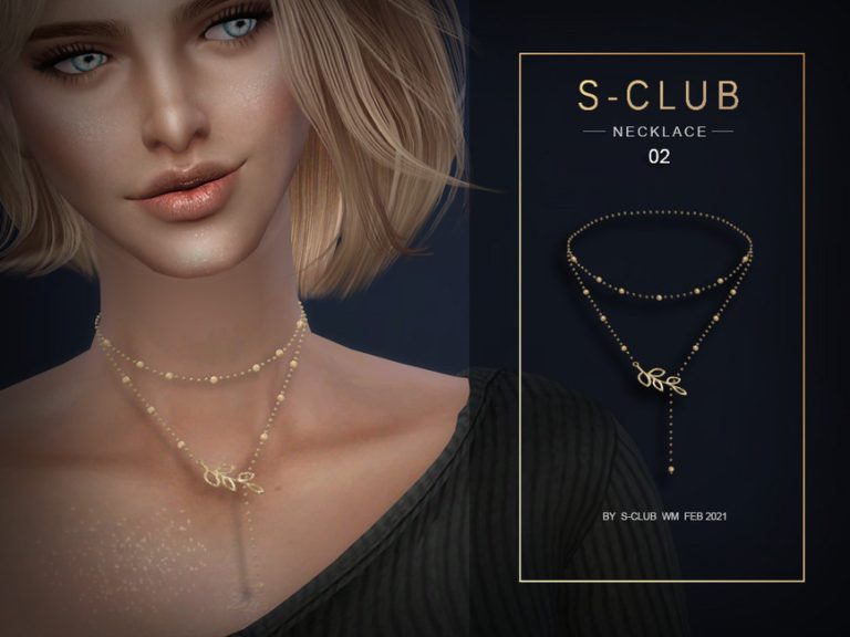 S-Club ts4 WM Necklace 202102 - The Sims 4 Catalog