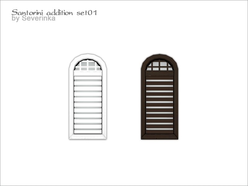 Santorini - arched window small v03 - The Sims 4 Catalog