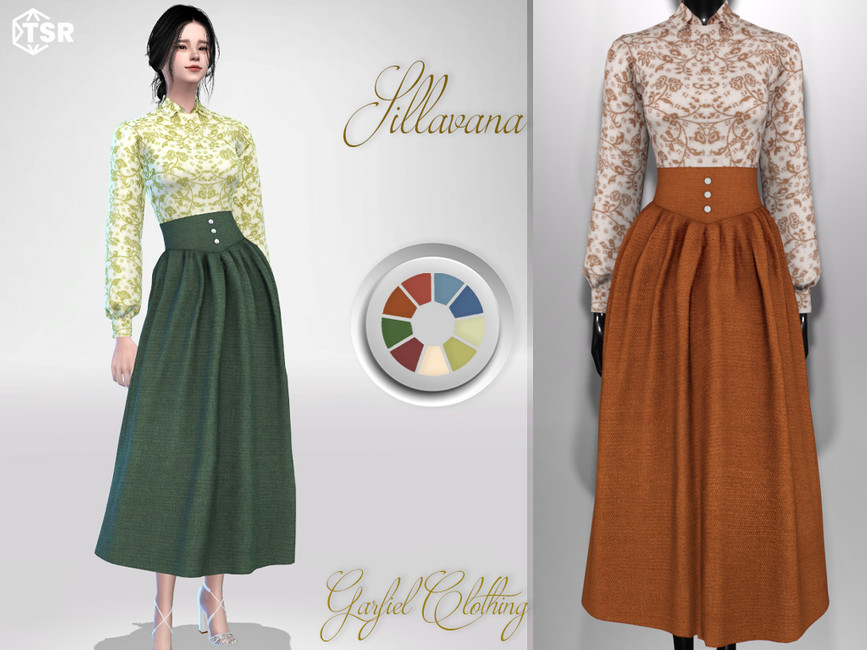 Sillavana - Victorian dress - The Sims 4 Catalog