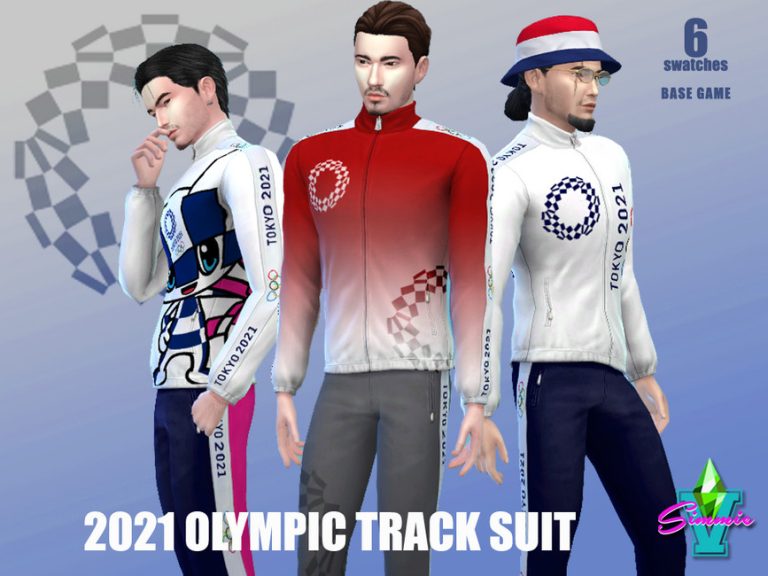 SimmieV 2021 Olympic Track Suit - The Sims 4 Catalog