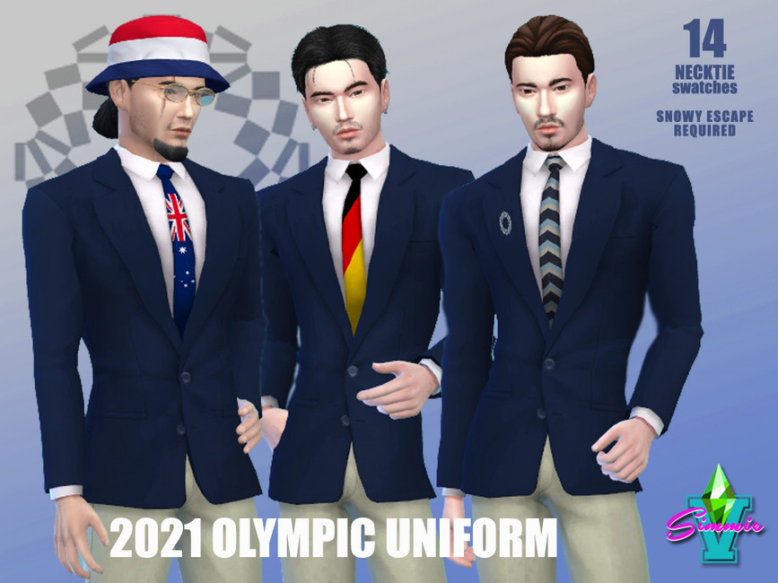 SimmieV 2021 Olympic Uniform - The Sims 4 Catalog