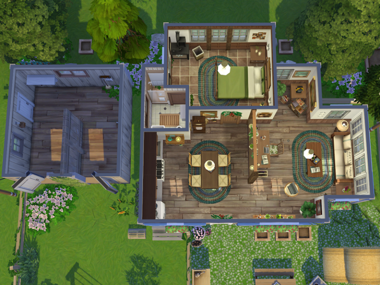 Tiny Little Farm House // no CC - The Sims 4 Catalog
