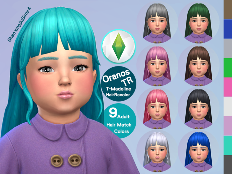 Toddler Madeline Hair Recolor - The Sims 4 Catalog