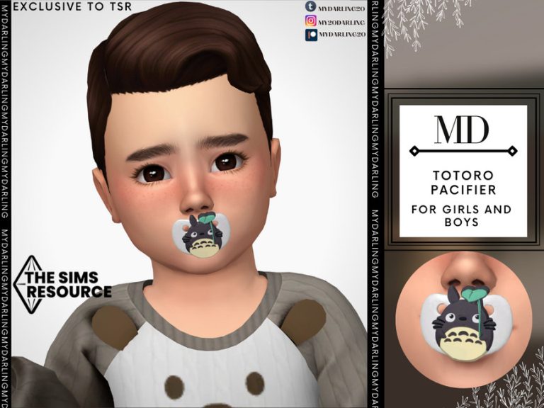 TOTORO PACIFIER TODDLER - The Sims 4 Catalog