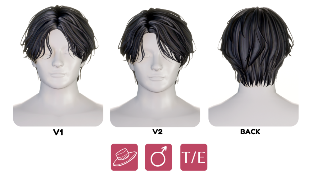 Johan hair (2 versions) - The Sims 4 Catalog