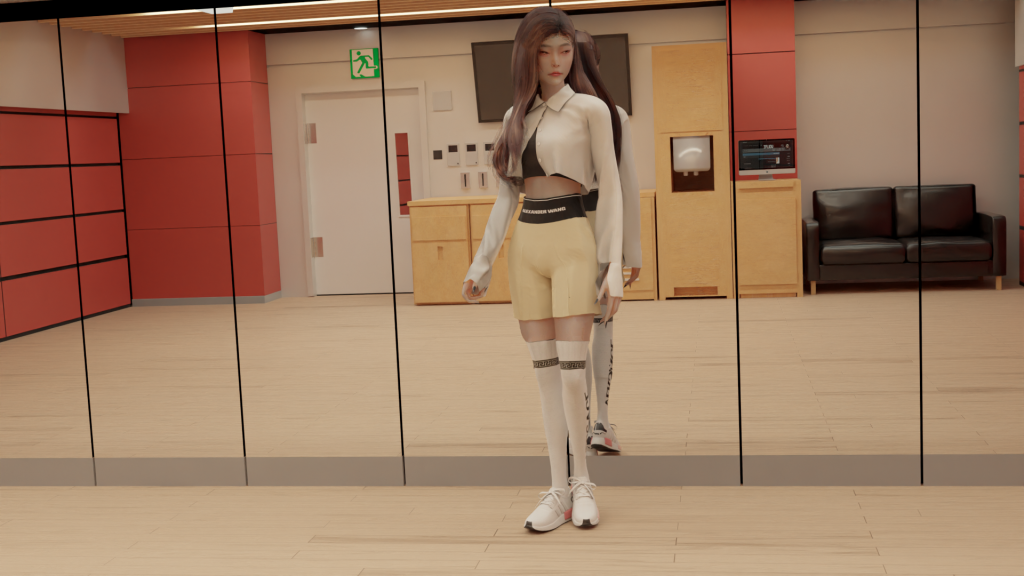 Off-White Button-up Shirt - The Sims 4 Catalog