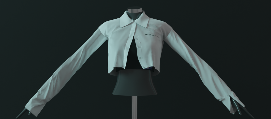 Off-White Button-up Shirt - The Sims 4 Catalog