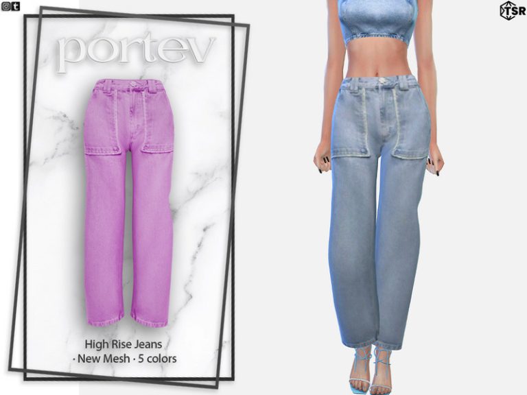 High Rise Jeans - The Sims 4 Catalog