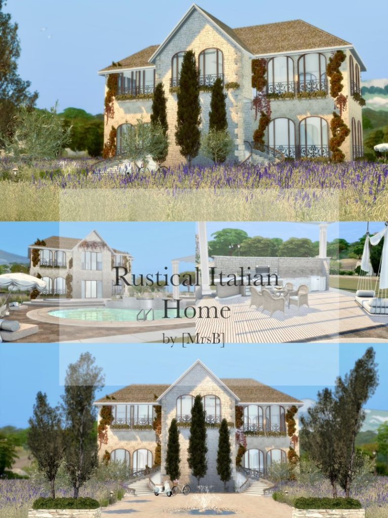 Rustical Italian Home |CC - The Sims 4 Catalog