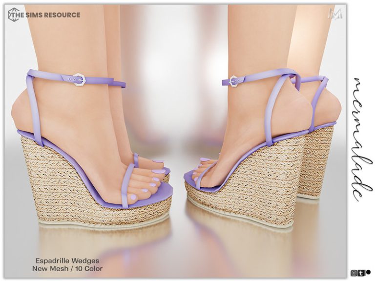 Espadrille Wedges S172 - The Sims 4 Catalog