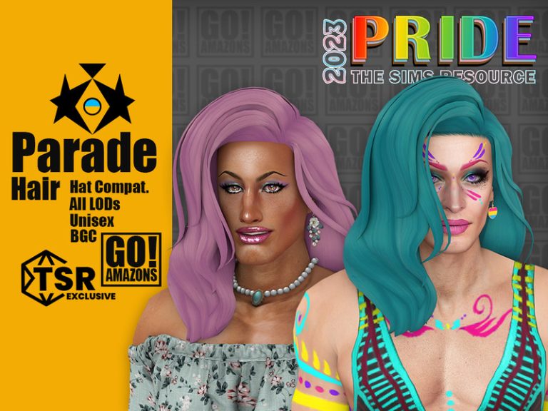 "The Sims 4 / Parade Hair - Female Hairstyles" - The Sims 4 Catalog