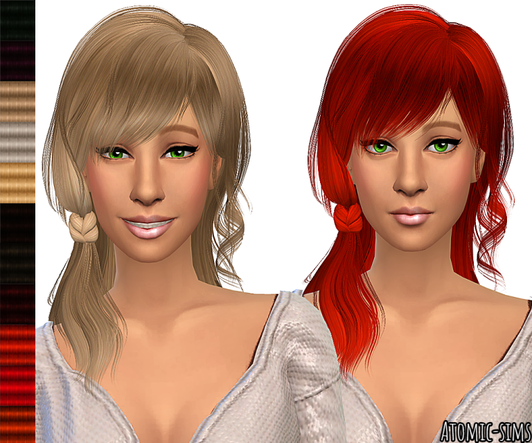 Peggyzone hair 5935 (Juice135) retexture - The Sims 4 Catalog