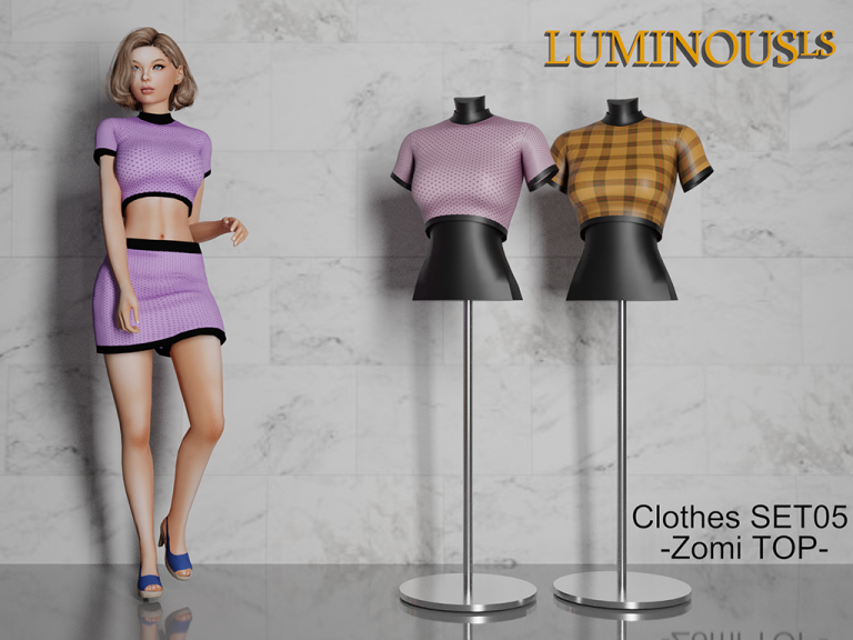 Clothes SET05 -Zomi TOP- The Sims 4 Catalog