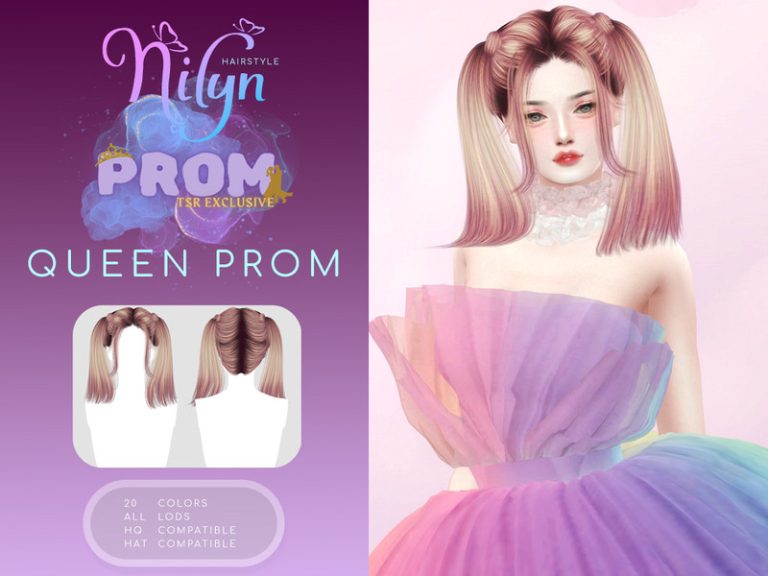 Prom QUEEN PROM HAIR - The Sims 4 Catalog