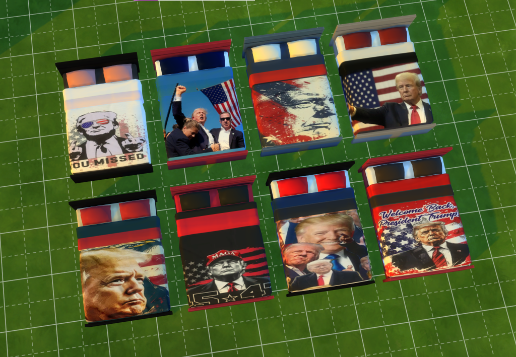 Donald Trump Bed - The Sims 4 Catalog