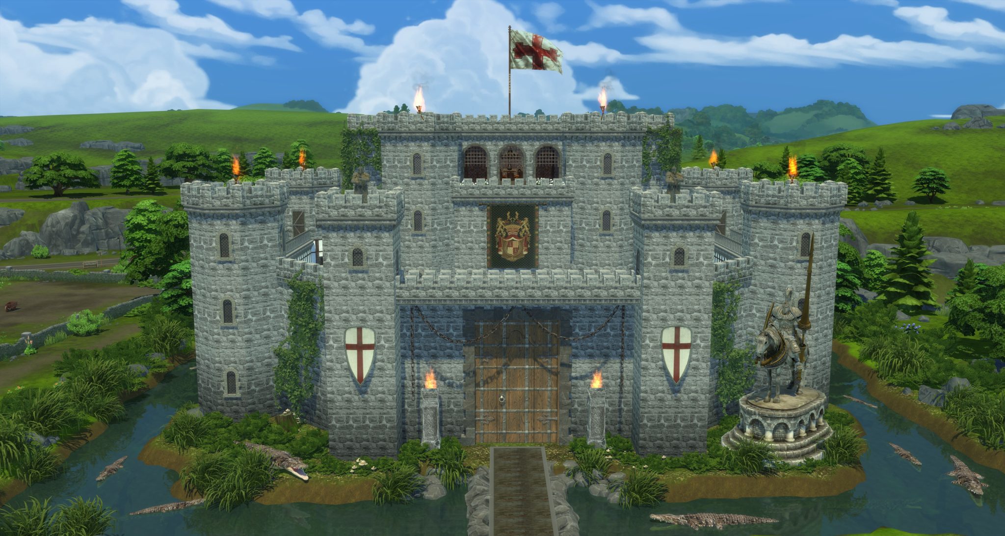 The Sims 4: Medieval Castle Estate - CC Build - The Sims 4 Catalog