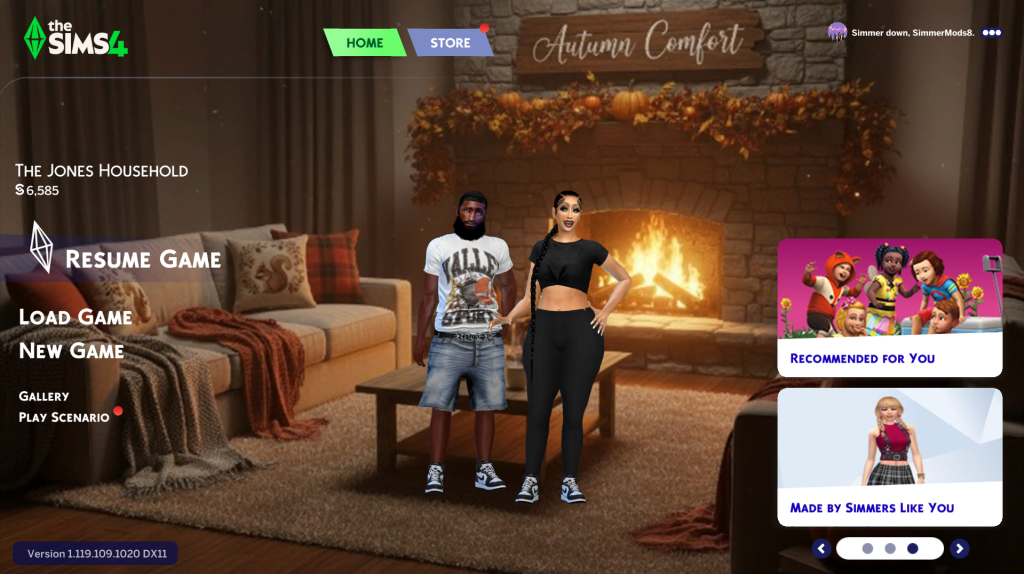 THANKSGIVING MAIN MENU - The Sims 4 Catalog