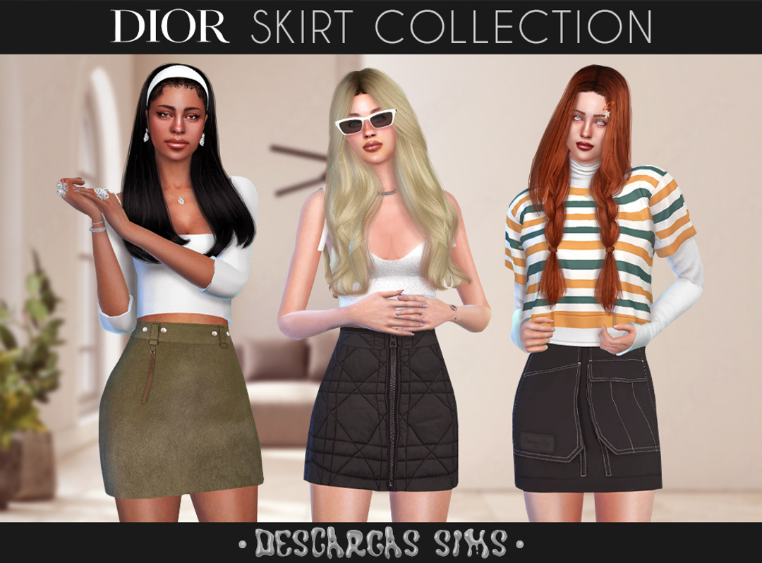 DIOR Skirt Collection - The Sims 4 Catalog