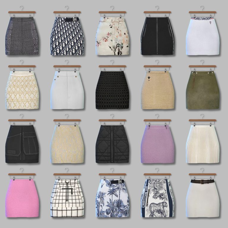 DIOR Skirt Collection - The Sims 4 Catalog