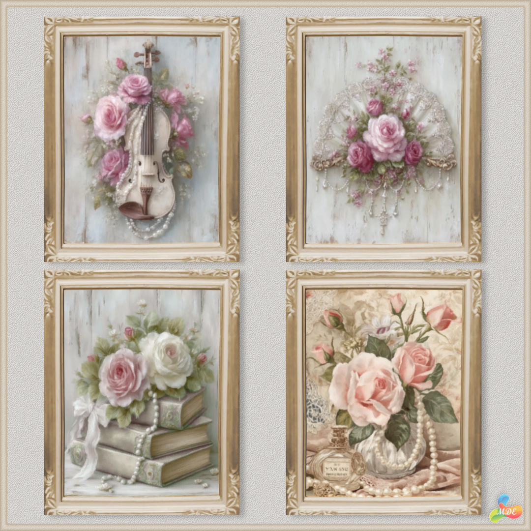 Romance in June Vintage Wall Art - The Sims 4 Catalog