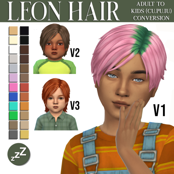 Ah00b Hair Conversions By Sleepyz - The Sims 4 Catalog